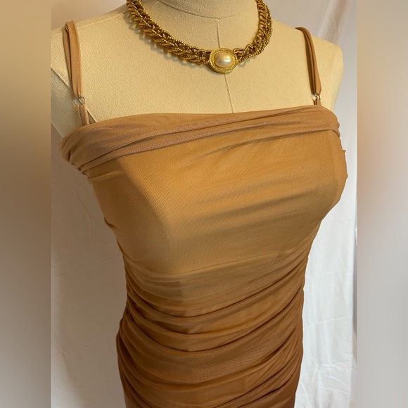 Commense | Dresses | Commense Ombre Mesh Zippered Long Dress | Poshmark